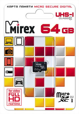 Карта памяти MIREX Micro SDХC MC10SD64 64GB