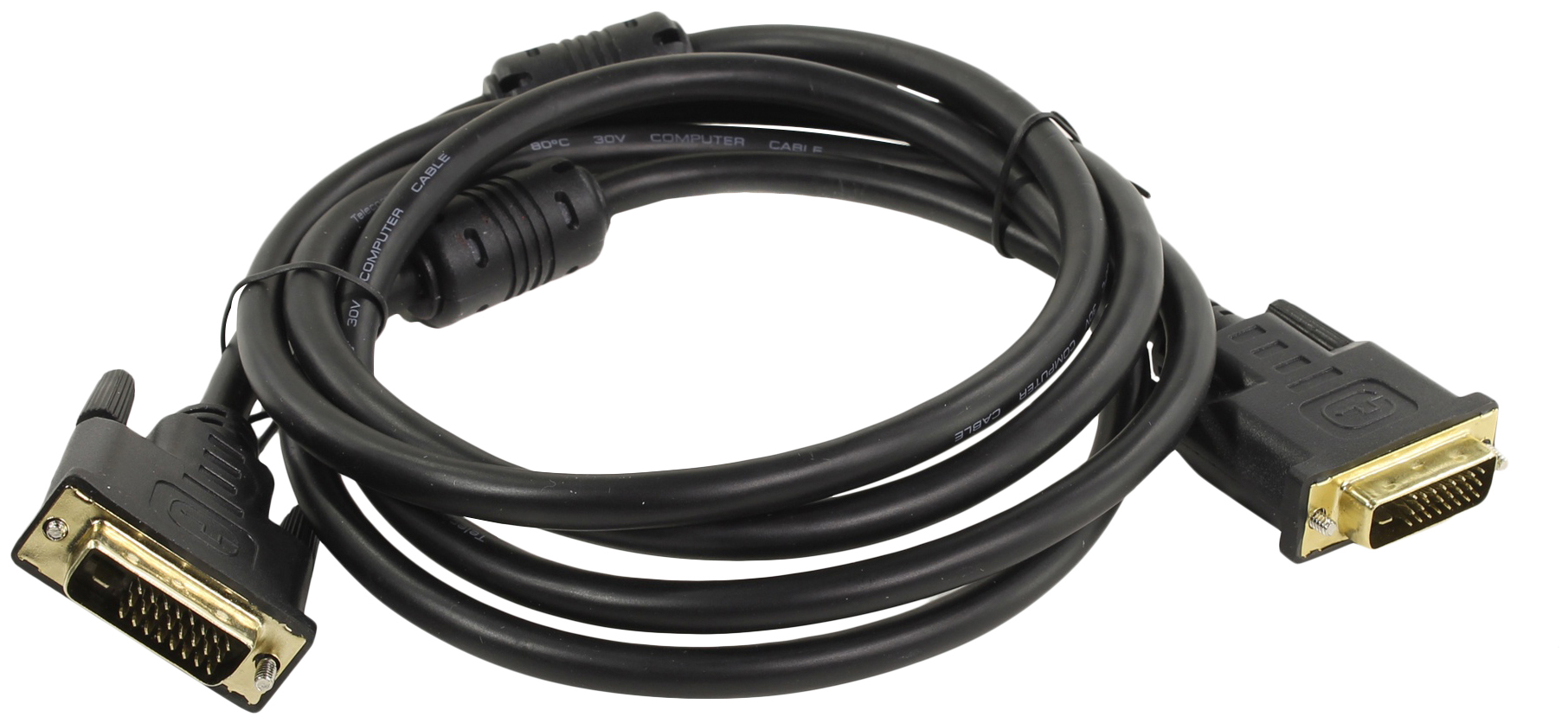 Кабель Telecom DVI-DVI, M-M 1,8м Black (TCG441D-1.8M)