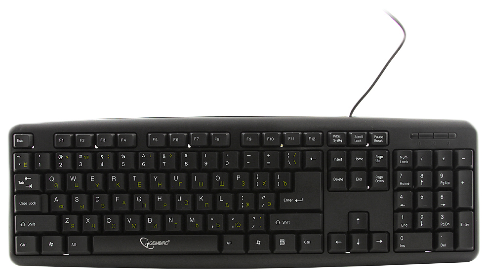 Проводная клавиатура Gembird KB-8320U-BL Black