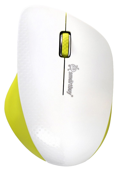 Беспроводная мышь SmartBuy 309AG White/Yellow (SBM-309AG-WL)