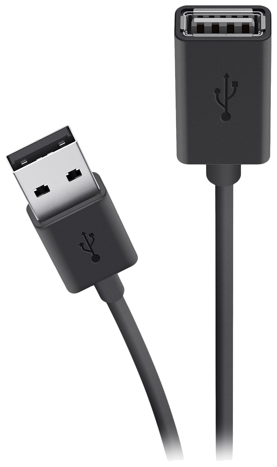 Кабель Belkin USB A-USB A, M-F 1,8м Black (F3U153BT1.8M)