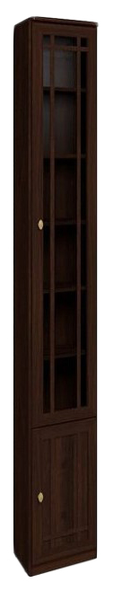 Шкаф книжный Глазов мебель Sherlock 35 GLZ_T0010711 34,5х34,3х239,5, орех шоколадный