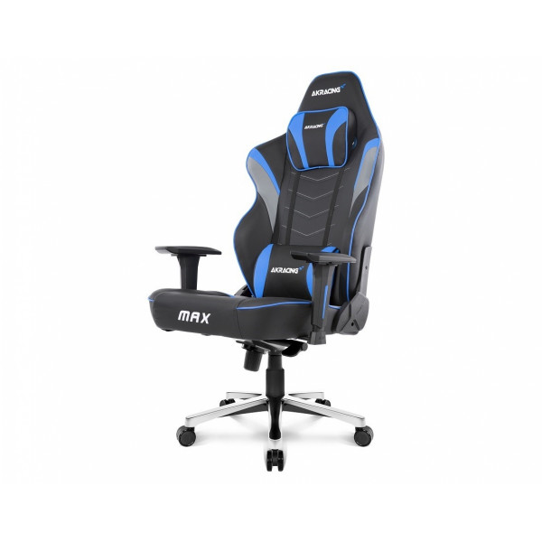 Игровое кресло AKRacing MAX Blue AK-MAX-BL, синий/черный