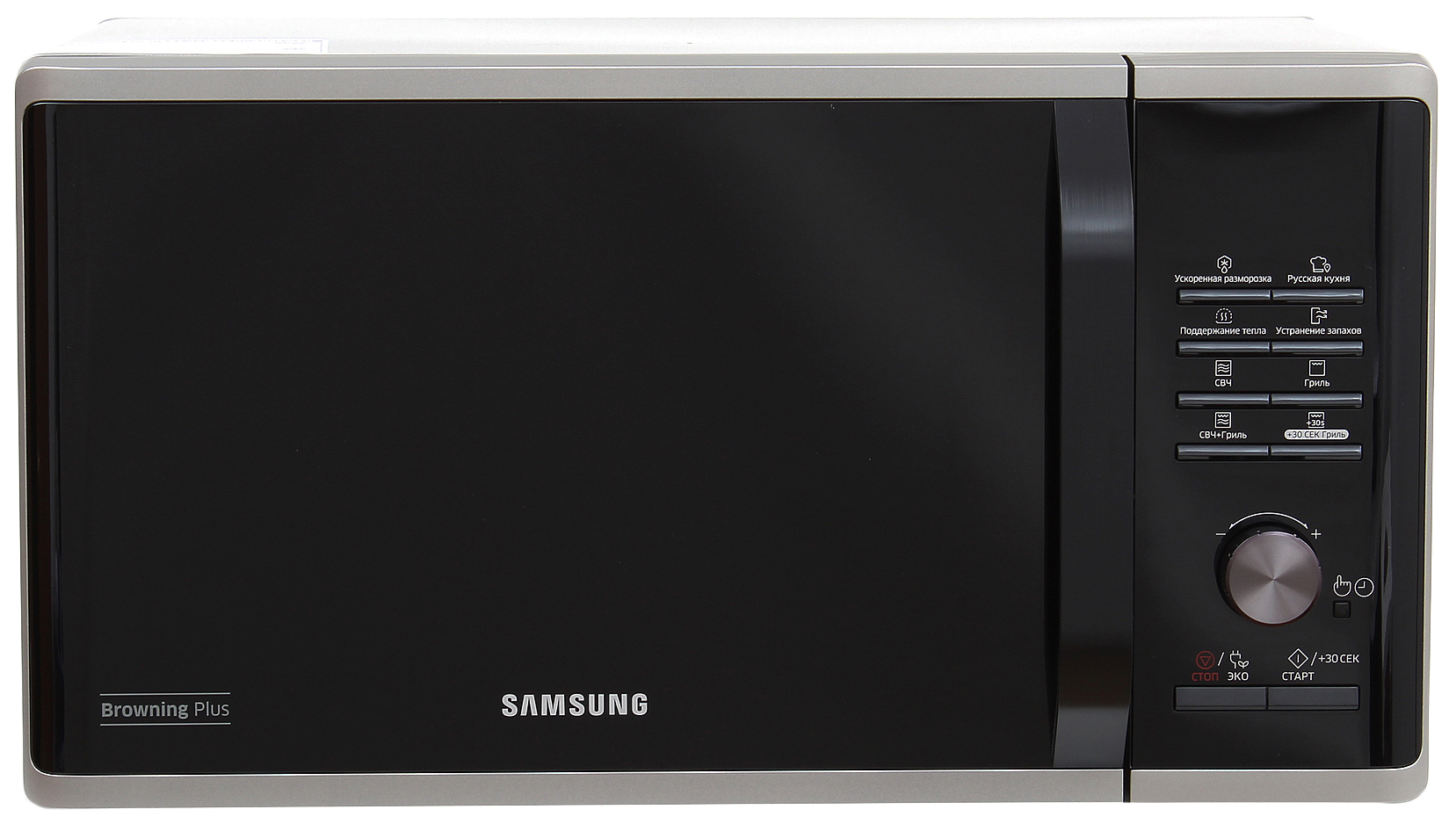 Микроволновая печь с грилем Samsung MG23K3515AS silver/black