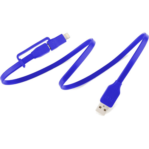 Кабель Tylt Flyp-Duo Reversible USB Charge & Sync Cable 1 м Blue