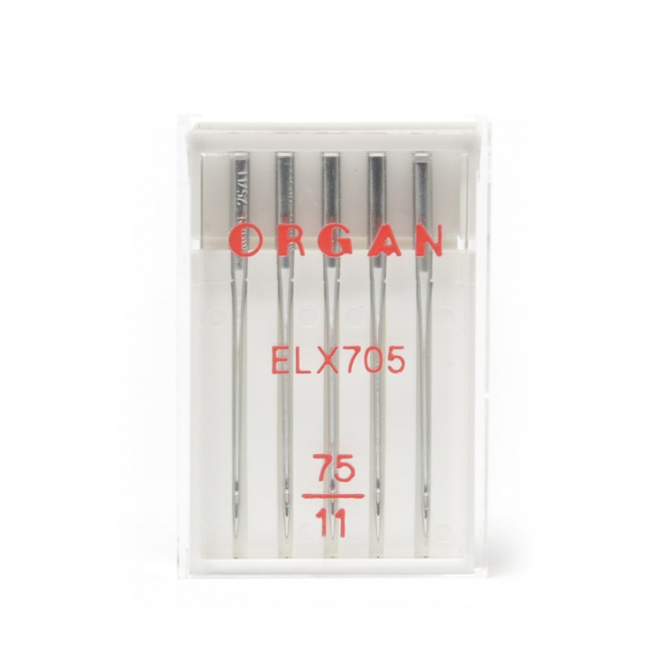 Иглы "Organ" для распошивальных машин EL x 705 №75 для БШМ упак,5 игл