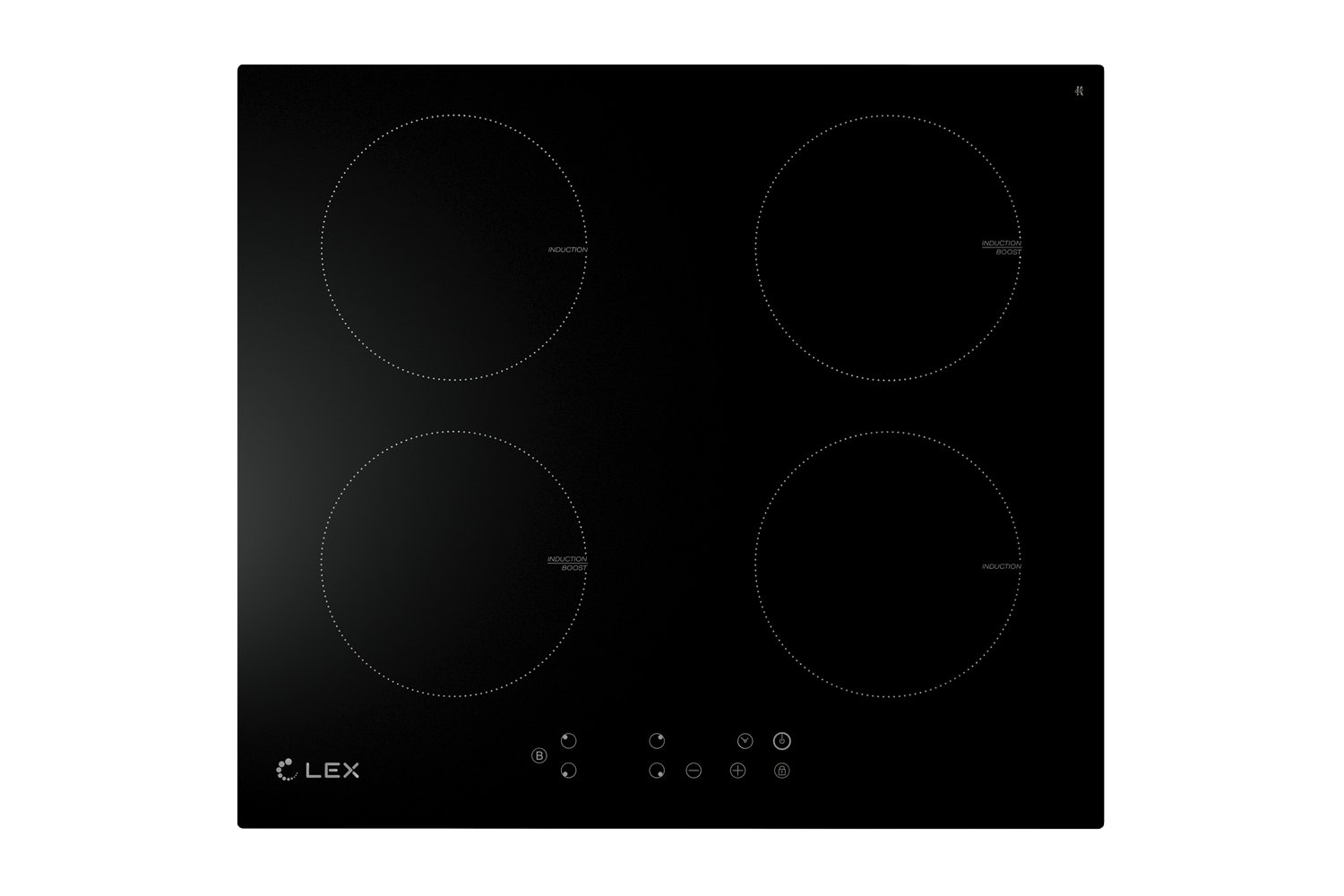 Встраиваемая варочная панель индукционная LEX EVI 640-1 BL черный