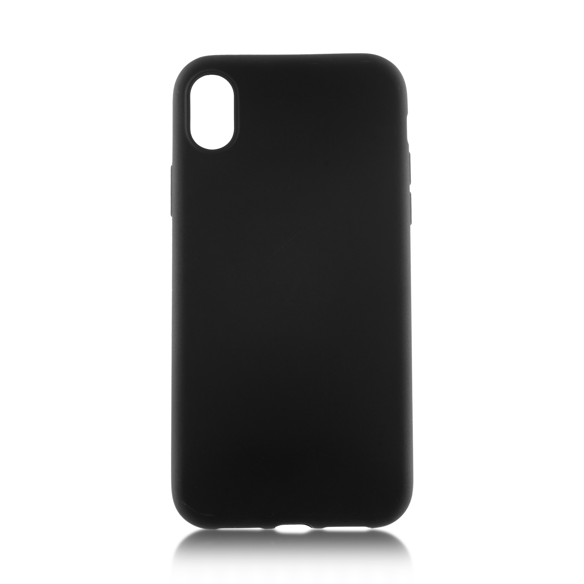 Силиконовый чехол TPU Case матовый для iPhone Xr черный