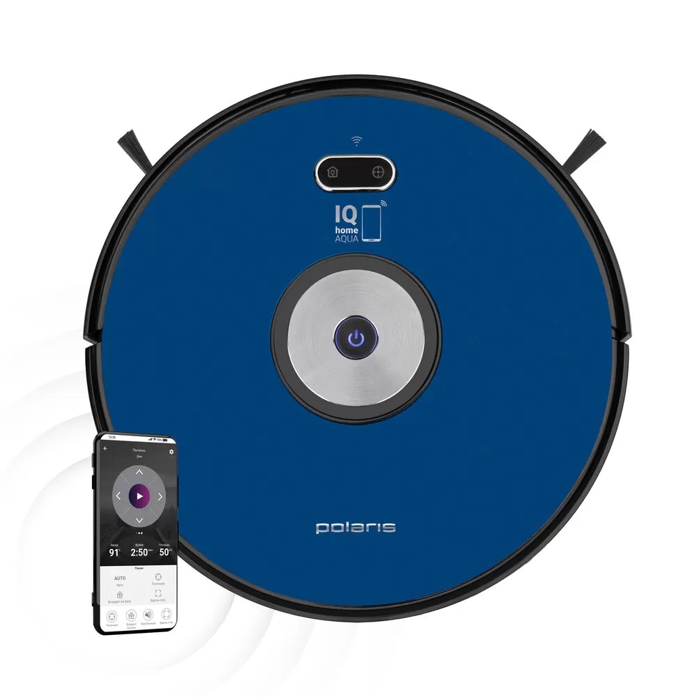 Робот-пылесос Polaris Aqua PVCR 3200 IQ Home синий; черный