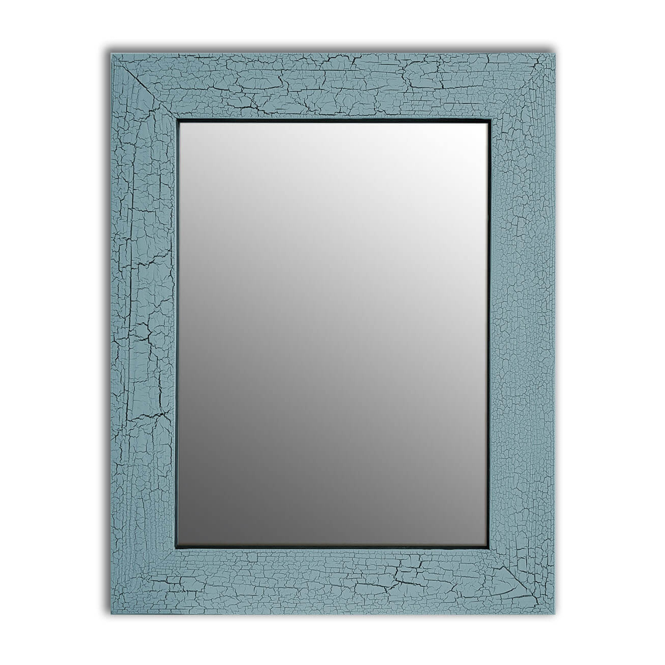 Настенное зеркало Кракелюр Голубой 04-0123-60х60 Дом Корлеоне