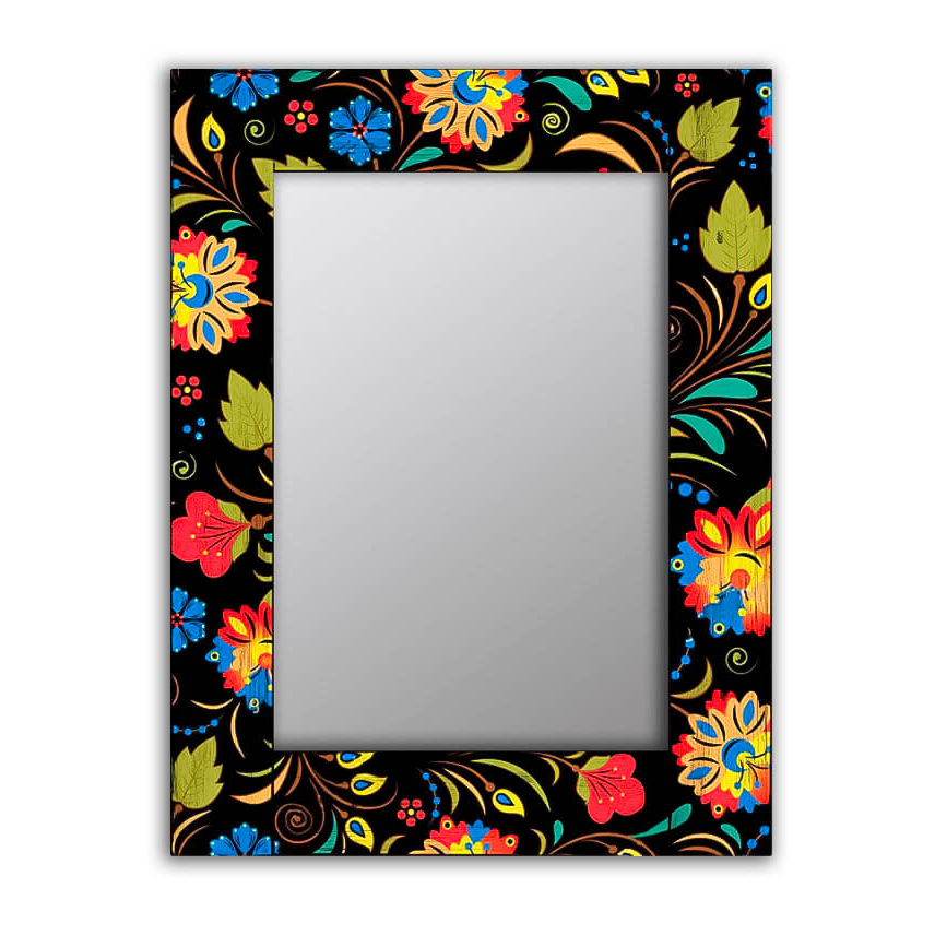 Зеркало настенное Дом Корлеоне Цветочный фейерверк 04-0091-50х65 50х65 см, уф печать