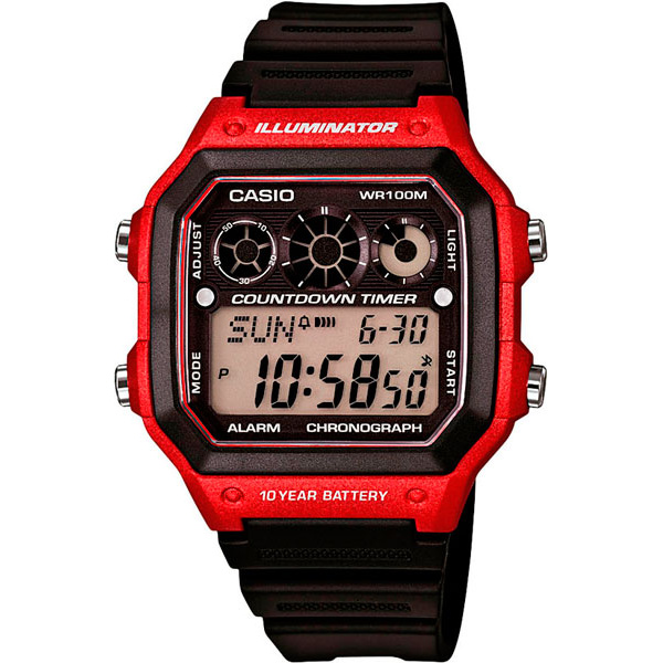 Наручные часы электронные мужские Casio Illuminator Collection AE-1300WH-4A