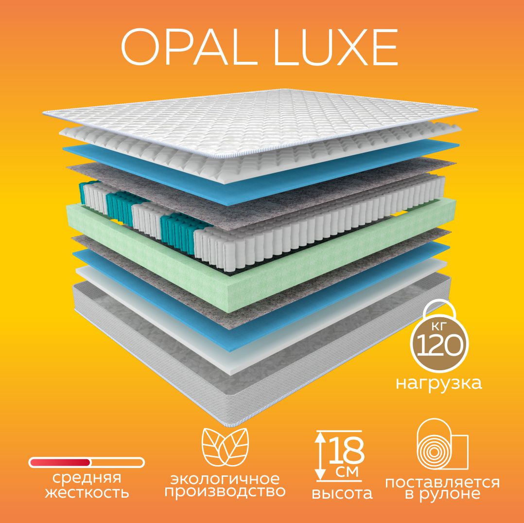 Матрас пружинный Сны и Матрасы OPAL LUXE 80х180