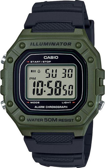 Наручные часы электронные мужские Casio Collection W-218H-3A