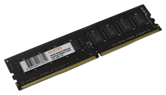 Оперативная память QUMO 4Gb DDR4 2400MHz (QUM4U-4G2400C16)