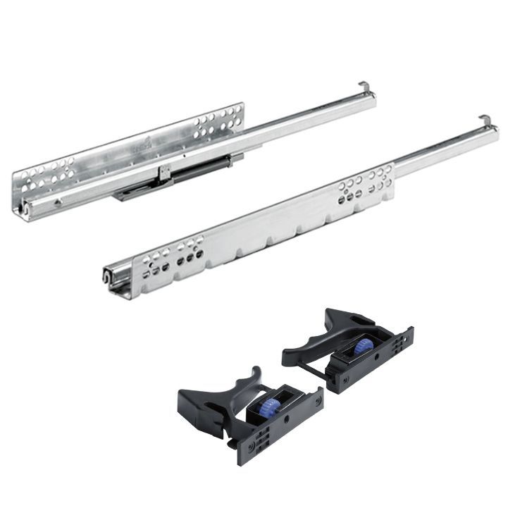 Комплект направляющих Hettich Quadro 25 с доводчиком Silent System, NL300