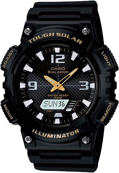 Наручные часы кварцевые мужские Casio Illuminator Collection AQ-S810W-1B