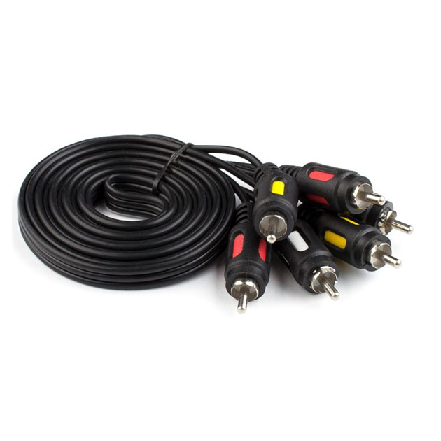 Кабель Atcom 3RCA - 3RCA, 7м Black