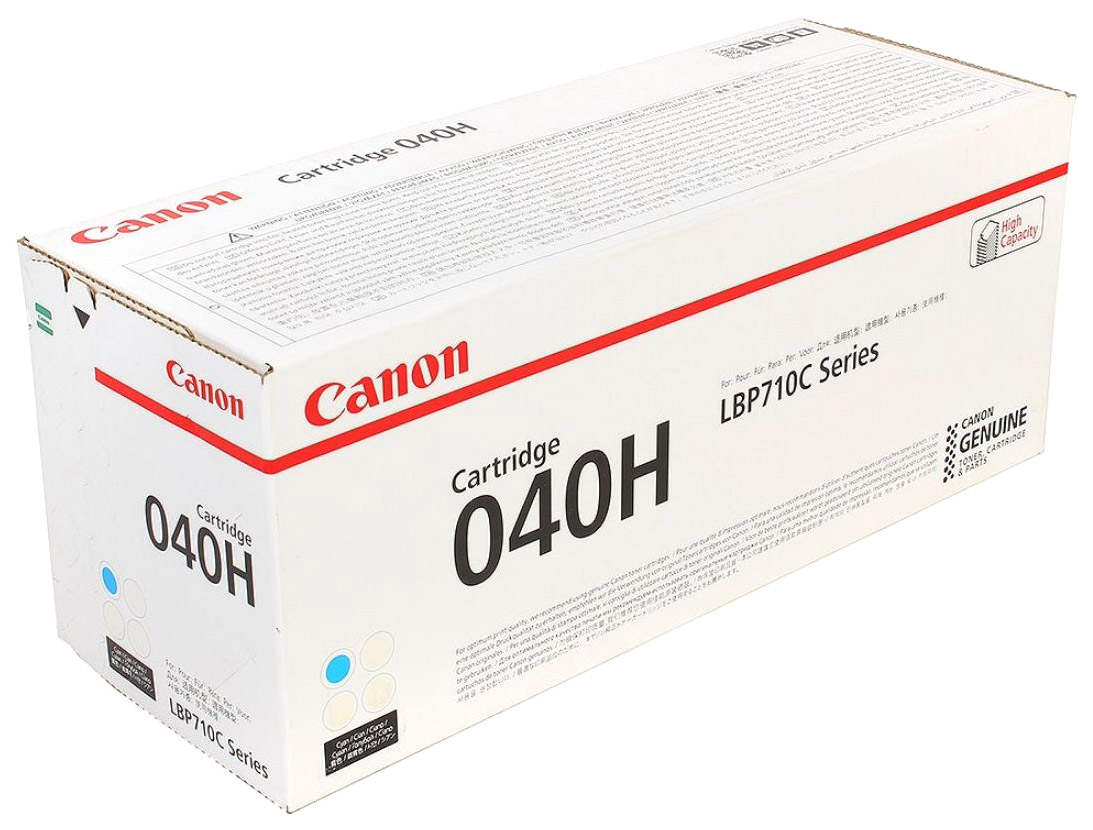 Картридж для лазерного принтера Canon 040 H C голубой, оригинал