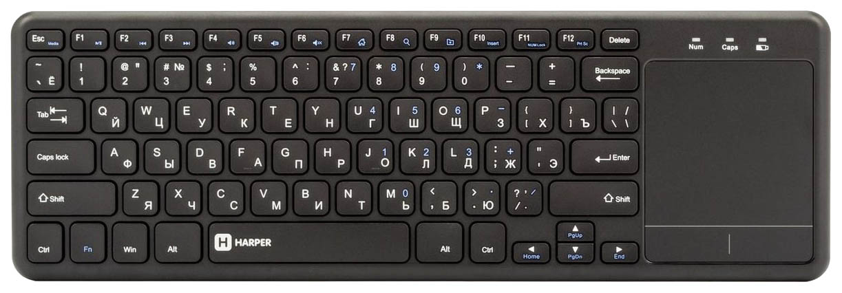 Беспроводная клавиатура Harper KBTCH-155 Black