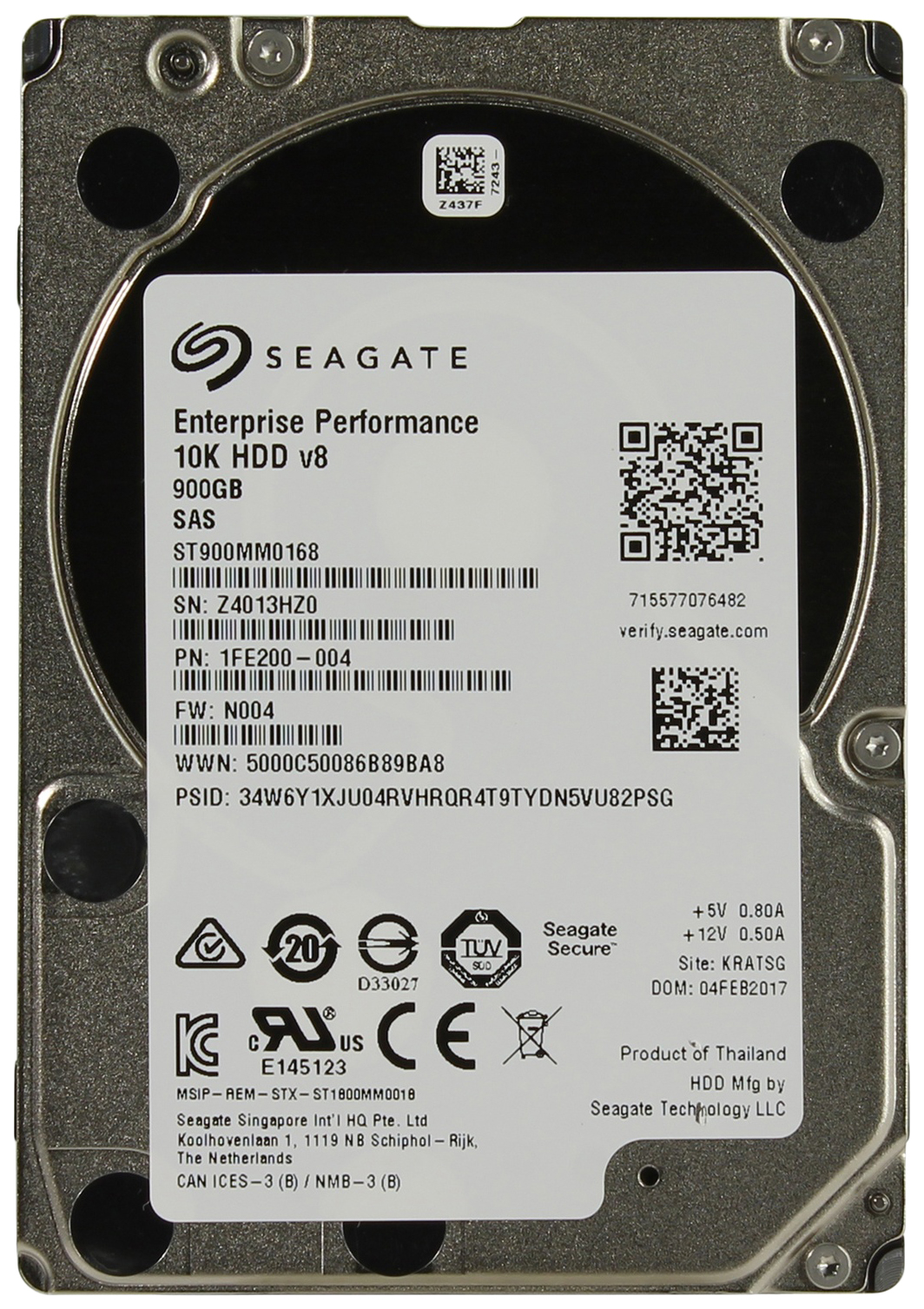 Жесткий диск Seagate Enterprise Performance 900ГБ (ST900MM0168)