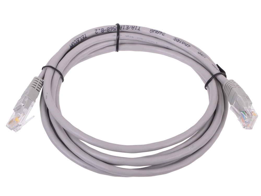 Кабель Telecom RJ45-RJ45, M-M 2м Grey (NA102--2M)