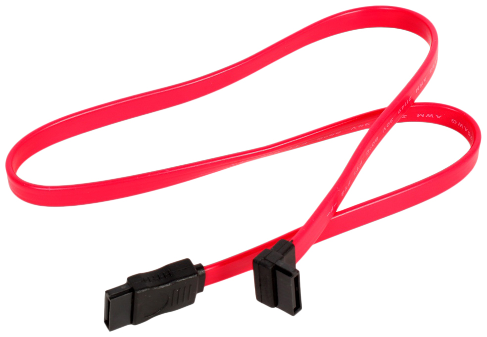 Кабель Orient SATA 7 pin-SATA 7 pin, M-M 0,5м Red (C910)