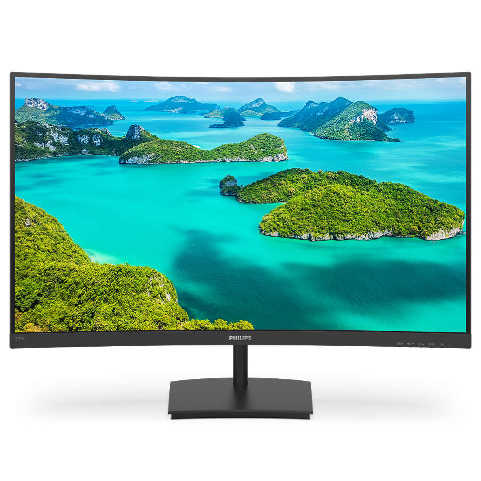 23.6" Монитор Philips 241E1SCA/00 Black 75Hz 1920x1080 VA