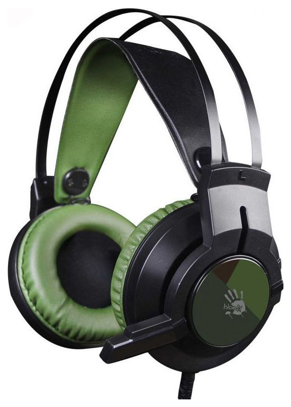 Игровая гарнитура A4Tech Bloody J450 Green/Black