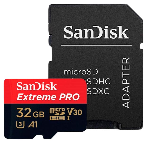 Карта памяти SanDisk Micro SDHC Extreme Pro SDSQXCG-032G-GN6MA 32GB