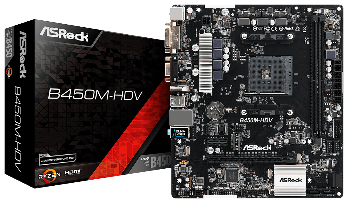 Материнская плата ASRock B450M-HDV