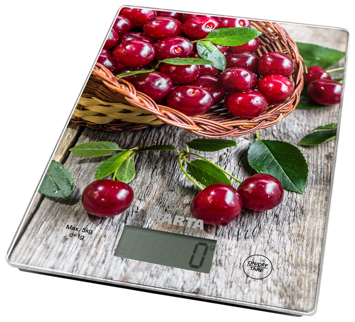 Весы кухонные Marta MT-1634 Red Cherry