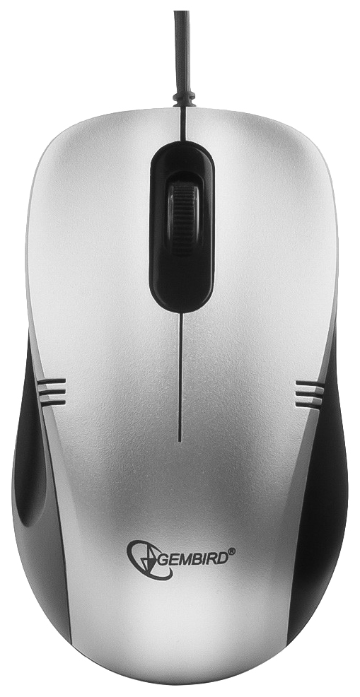 Мышь Gembird MOP-100-S Silver/Black