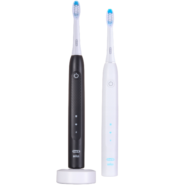 Электрическая зубная щетка Oral-B Pulsonic 2900 Slim белая, черная