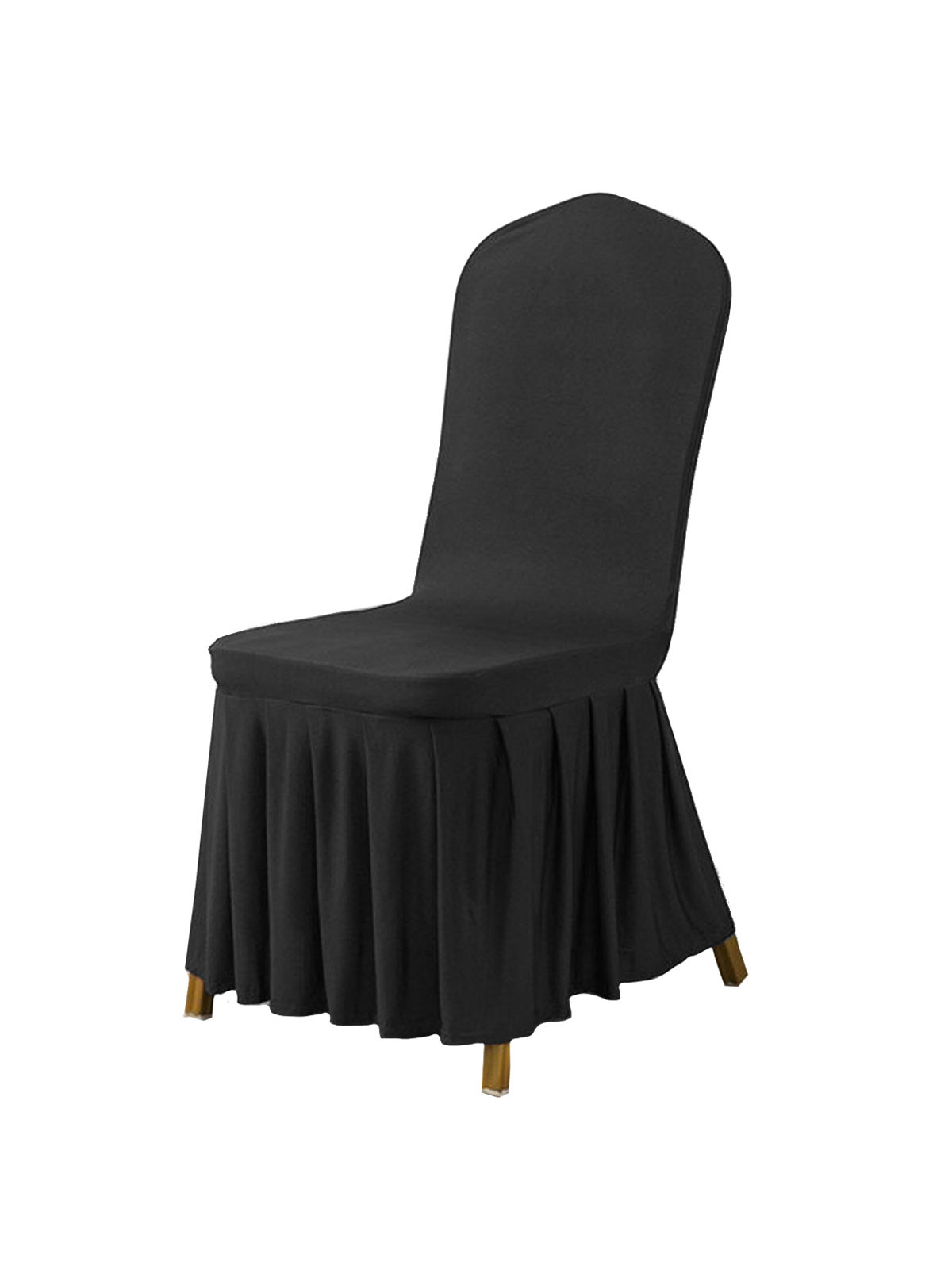 Чехол для стула со спинкой LuxAlto 10371 Черный