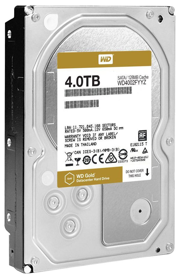 Жесткий диск WD Gold 4ТБ (WD4002FYYZ)