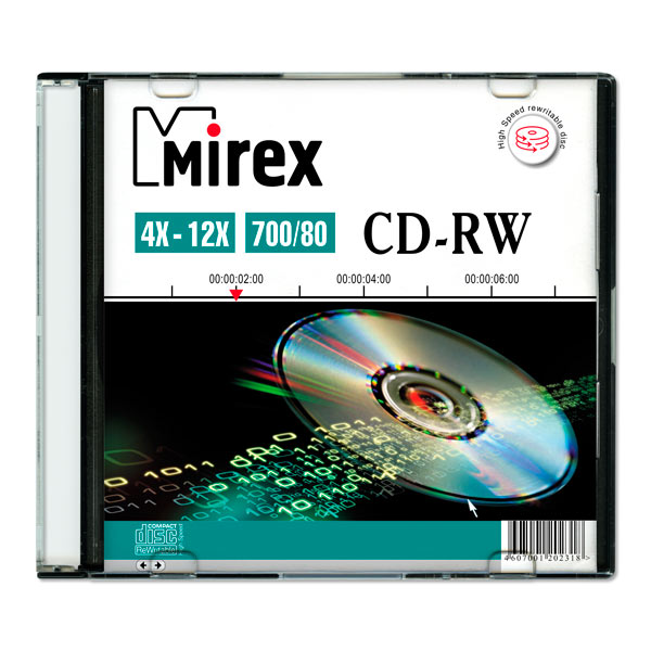 Диск Mirex 700Mb 12х Slim Case (202318)