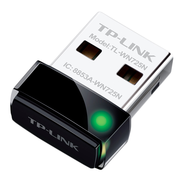 Приемник Wi-Fi TP-LINK TL-WN725N(RU)  Black