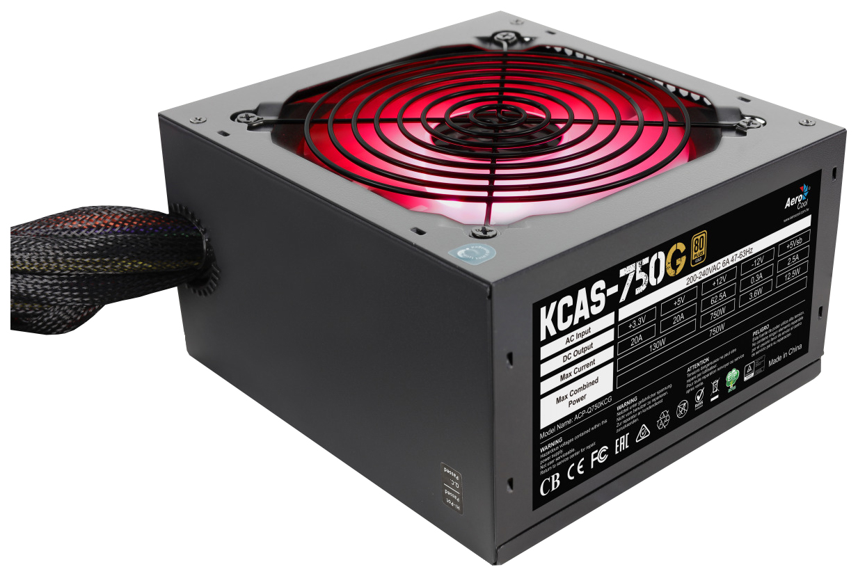 Блок питания AeroCool KCAS-750G 750W