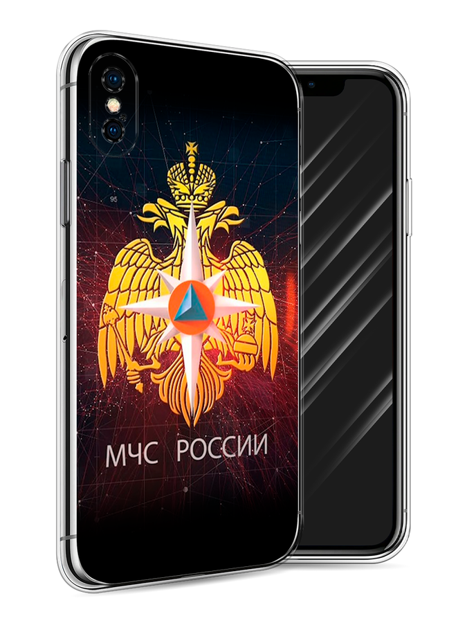 Чехол Awog на Apple iPhone X (10) / Айфон X (10) "МЧС России"