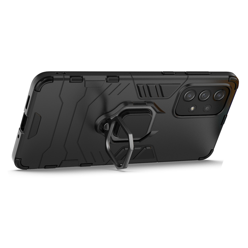 Чехол Panther Case для Samsung Galaxy A73 5G противоударный с кольцом, черный