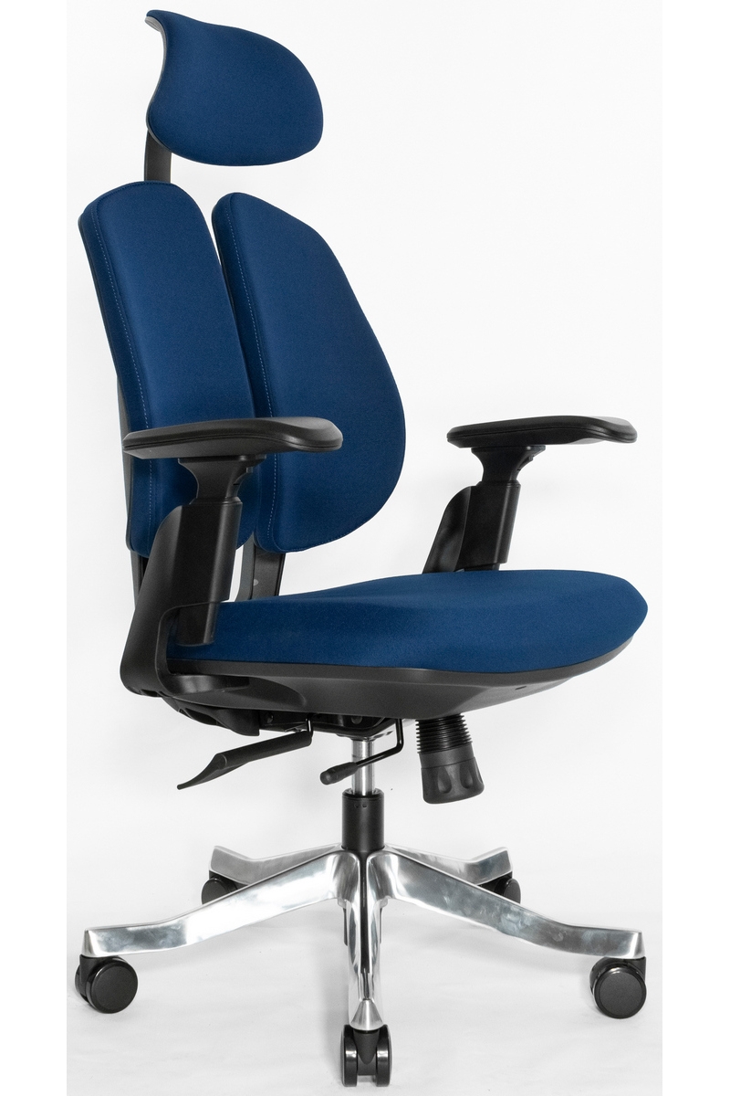 Офисный стул Falto Orto Bionic А-92-2 Fabric синее, каркас черный