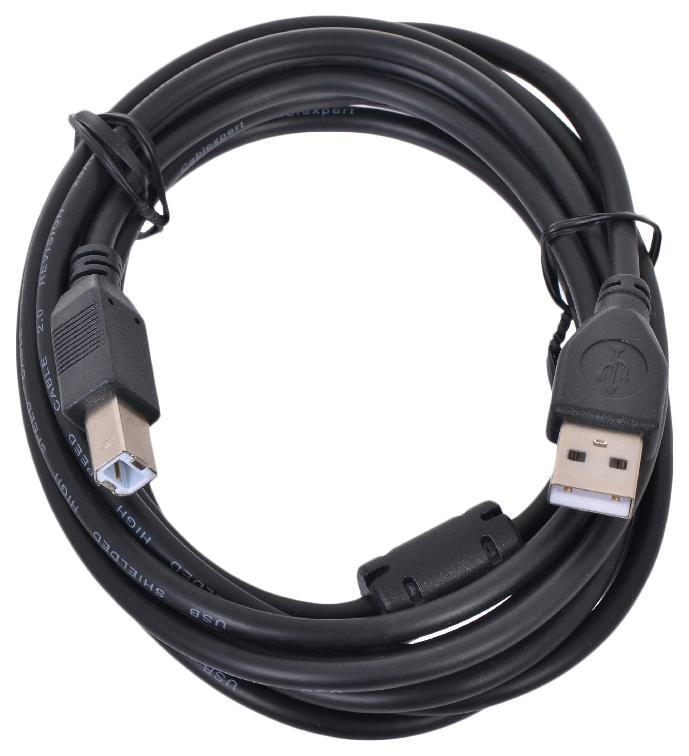 Кабель Gembird USB A-USB B, M-M 3м Black (CCF-USB2-AMBM-10)