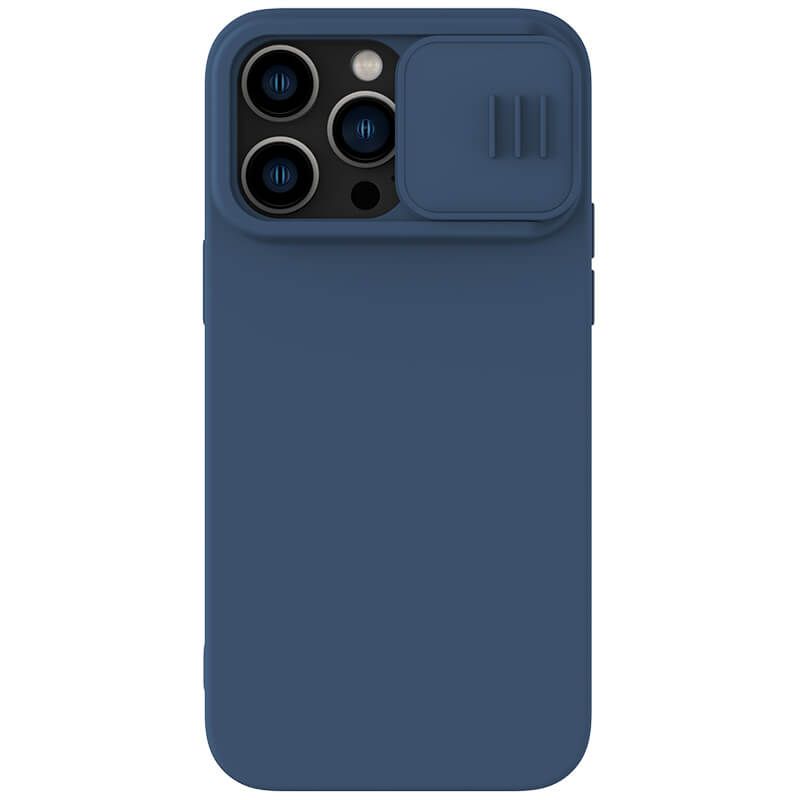 Накладка Nillkin CamShield Silky Magnetic Silicone Case для iPhone 14 Pro Max темно-синий