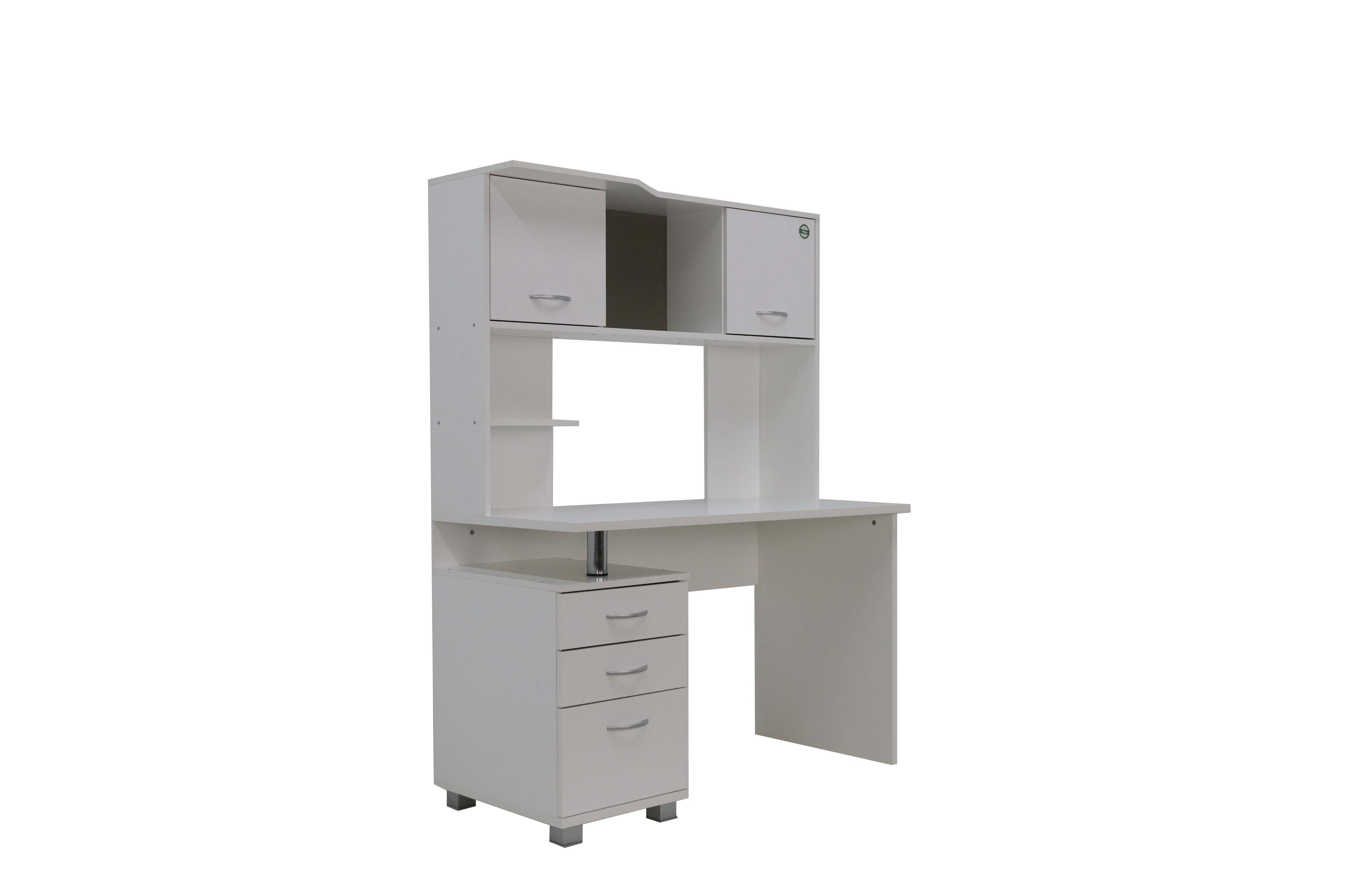 Компьютерный стол Ивару Максим 1 Белый шелк 120x60x160 см