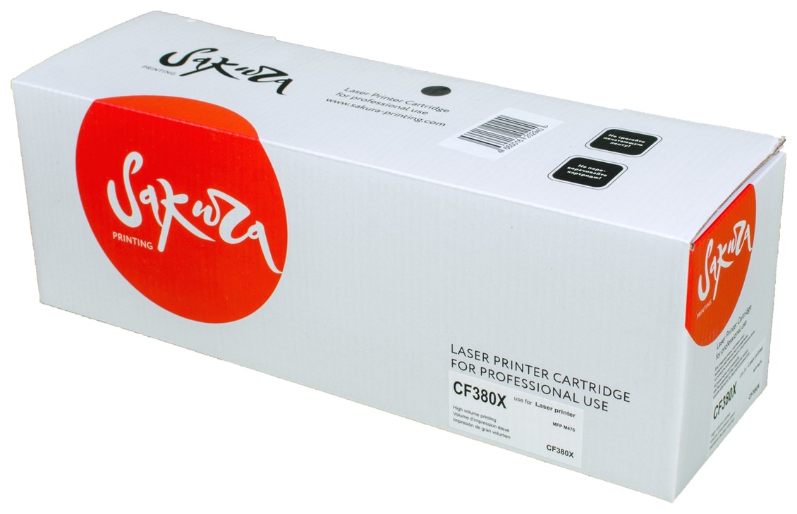 Картридж для лазерного принтера Sakura CF380X, черный