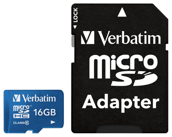 Карта памяти Verbatim Micro SDHC 44043 16GB