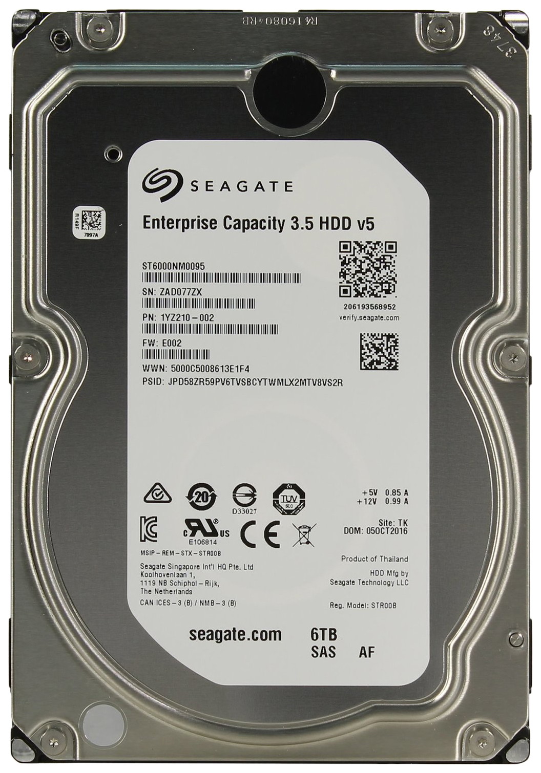 Внутренний жесткий диск Seagate Enterprise Capacity 6TB (ST6000NM0095)
