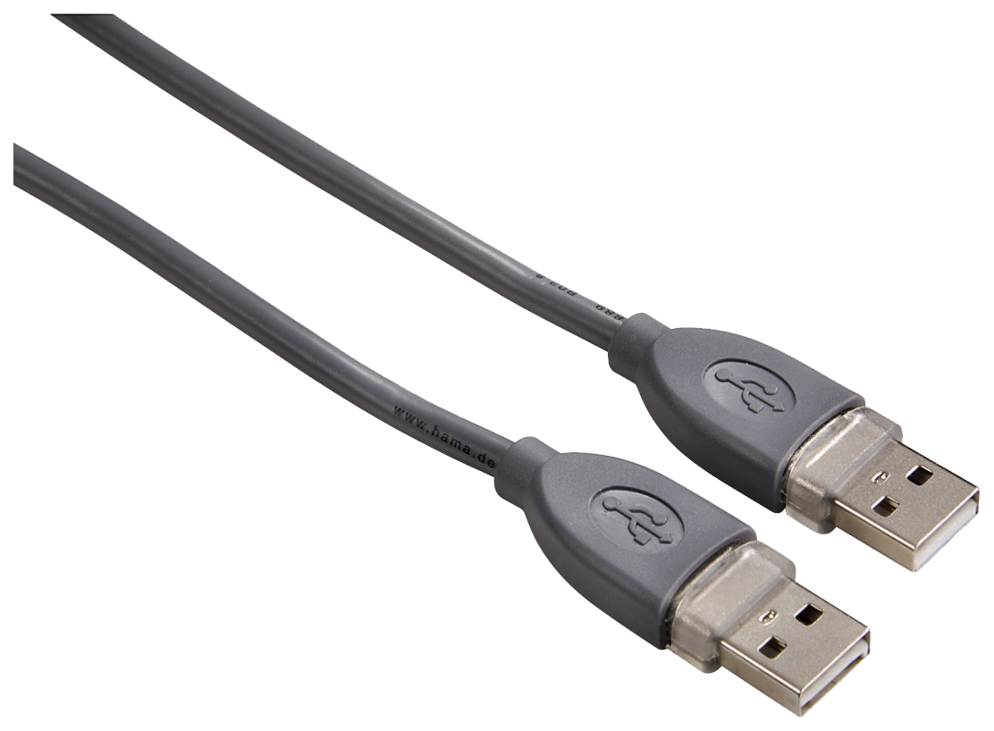 Кабель Hama USB A-USB A, M-M 1,8м Grey (H-39664)