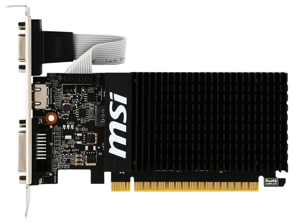Видеокарта MSI NVIDIA GeForce GT 710 Silent LP (GT 710 2GD3H LP)